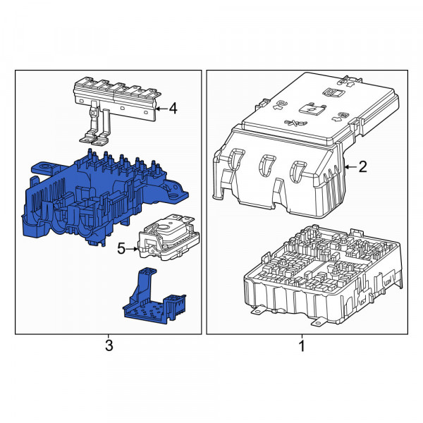 Ram OE 68541140AB - Fuse and Relay Center Bracket