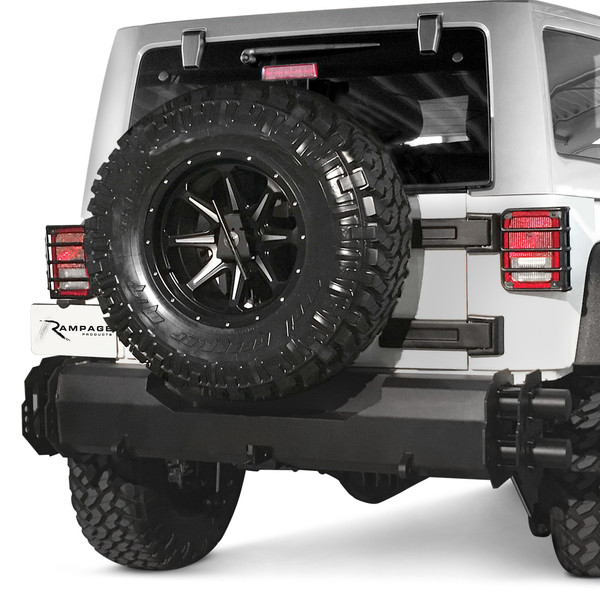 Rampage® 99610 - Trailram™ Stubby Black Powder Coated Rear Modular Bumper