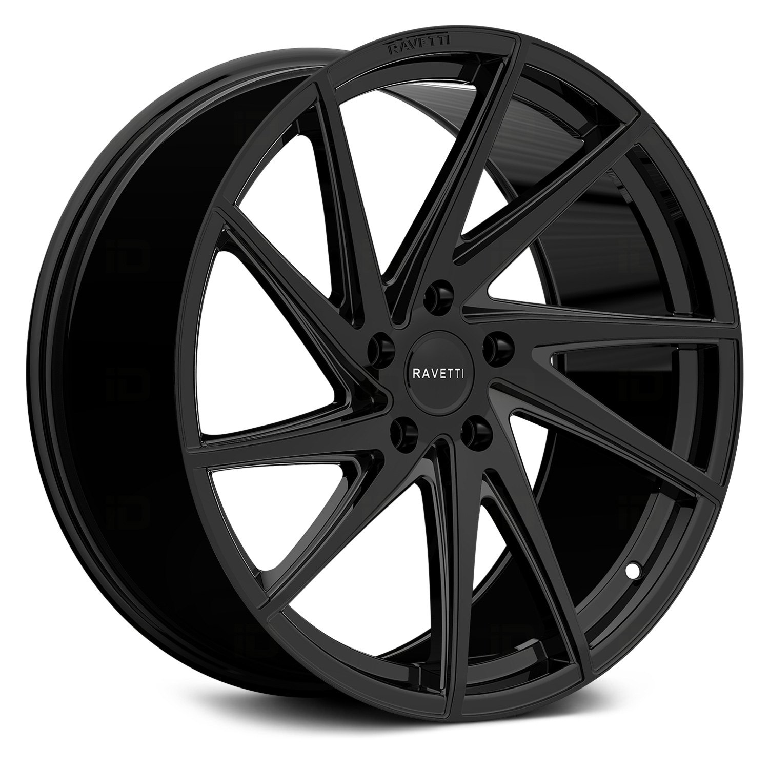RAVETTI® M10 Wheels - Full Gloss Black Rims