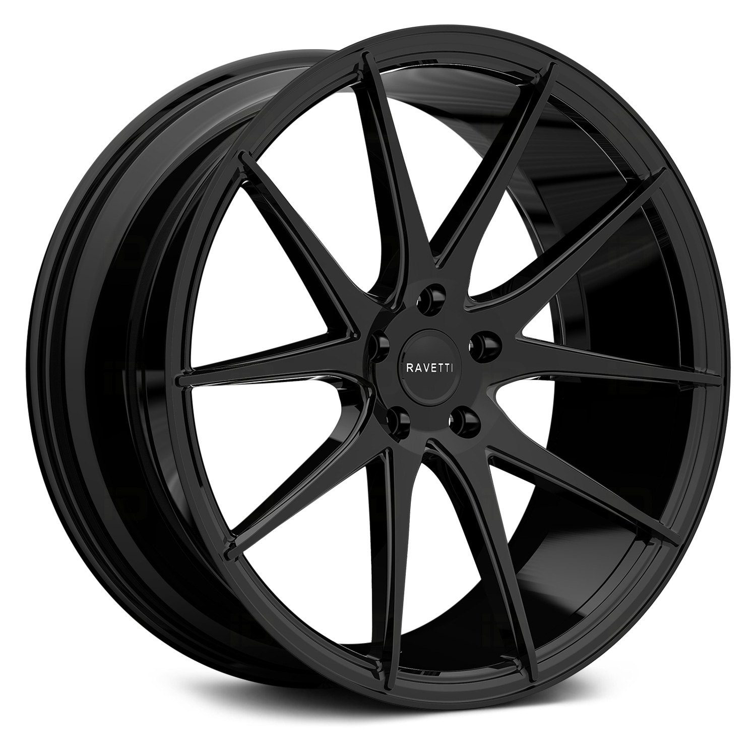 RAVETTI® M11 Wheels - Full Gloss Black Rims