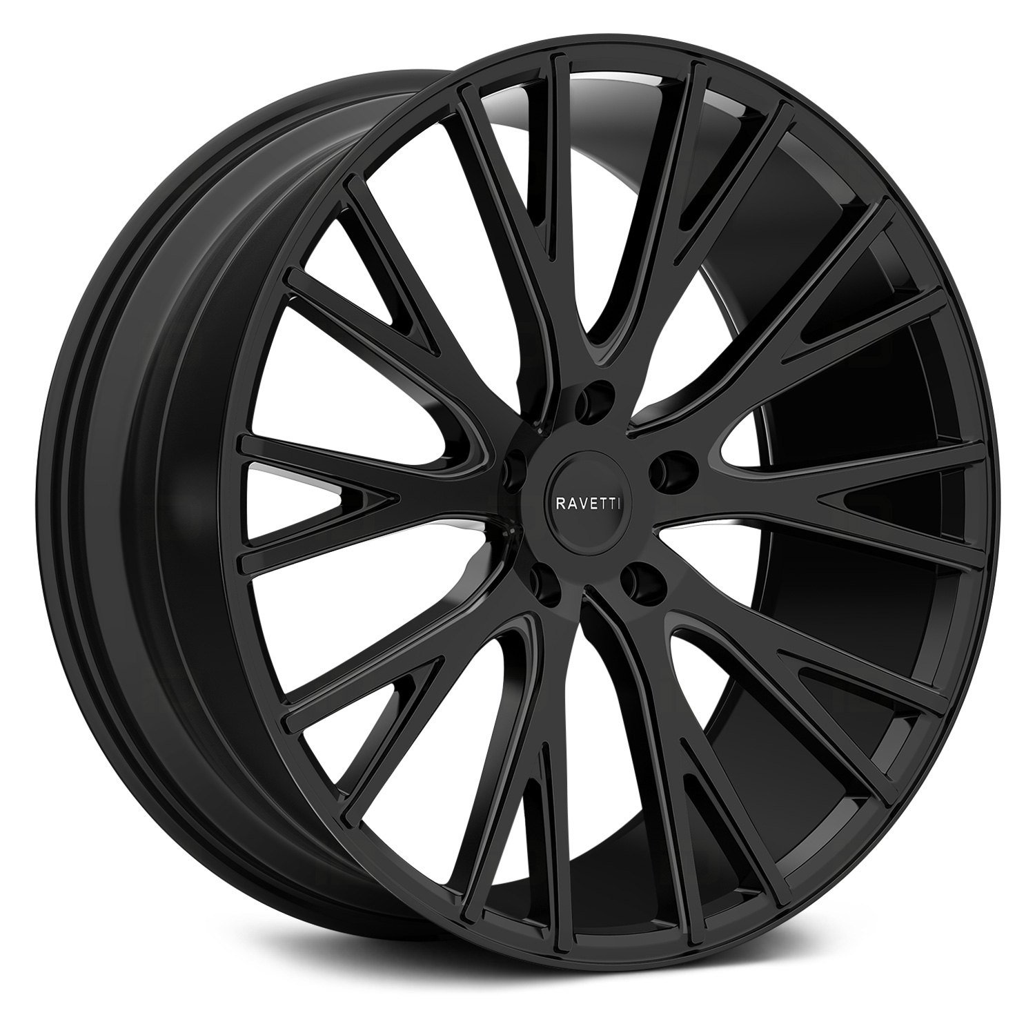 RAVETTI® M12 Wheels - Full Satin black Rims