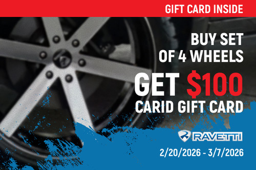 RAVETTI® M13 Wheels - Satin Black with Machined Face Rims