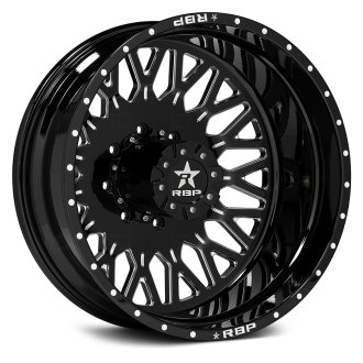 24 Inch Dually Wheels | HD Truck, Custom, Black, Chrome — CARiD.com