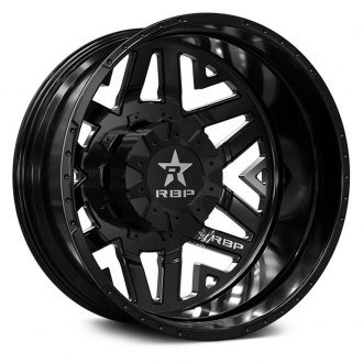 24 Inch Dually Wheels | HD Truck, Custom, Black, Chrome — CARiD.com