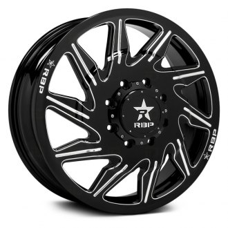 24 Inch Dually Wheels | HD Truck, Custom, Black, Chrome — CARiD.com