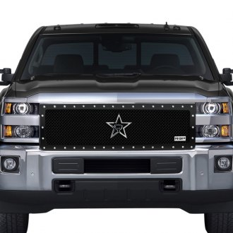 Chevy Silverado Custom Grilles | Billet, Mesh, CNC, LED, Chrome, Black