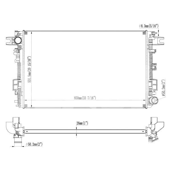 Reach Cooling® 41-13895 - Engine Coolant Radiator