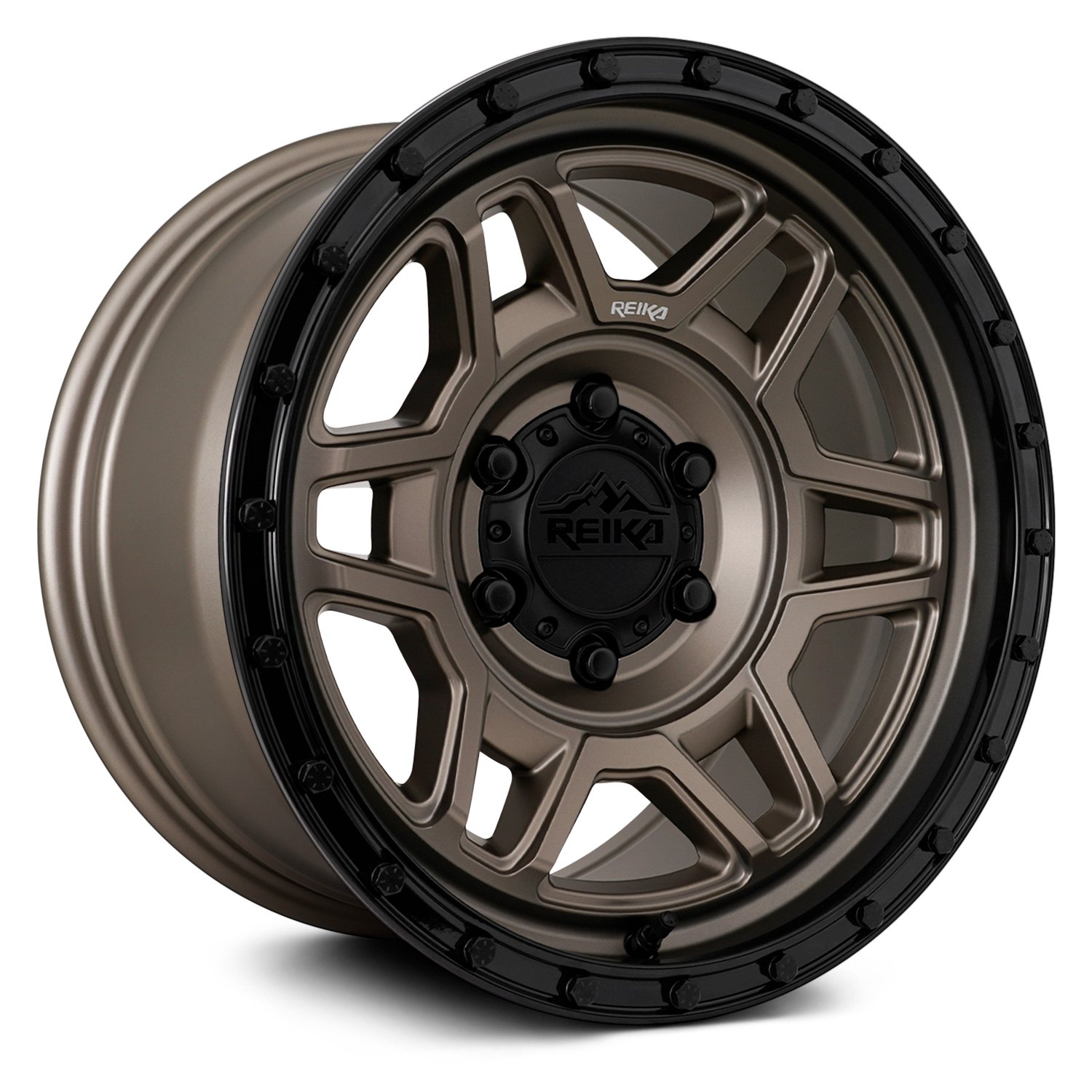 REIKA WHEELS® R40 TROOPER Wheels - Bronze with Black Ring Rims