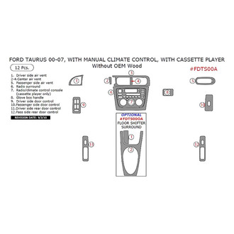 2004 Ford Taurus Rear Deck Covers | Velour, Polycarpet, Suede — CARiD.com