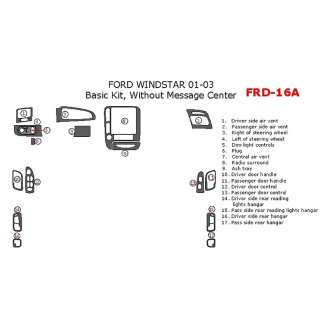 Ford Windstar Dash Kits - Wood, Carbon Fiber, Aluminum | CARiD