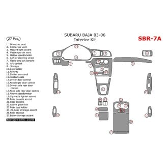 Subaru Baja Dash Kits - Wood, Carbon Fiber, Aluminum | CARiD
