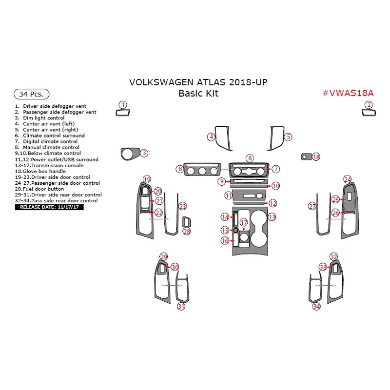 2018 Volkswagen Atlas Accessories & Parts | CARiD