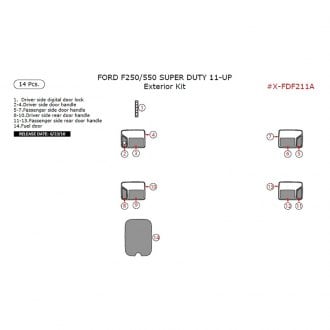 Ford F-250 Dash Kits | Wood, Carbon Fiber, Aluminum - CARiD.com