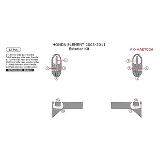 Honda Element Dash Kits | Wood, Carbon Fiber, Aluminum - CARiD.com