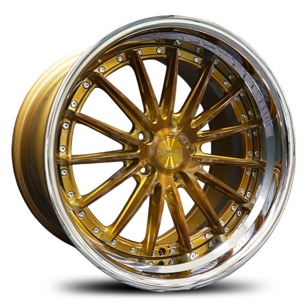 RENNEN® CSL-8 Wheels - Tinted Bronze with Chrome Step Lip Rims