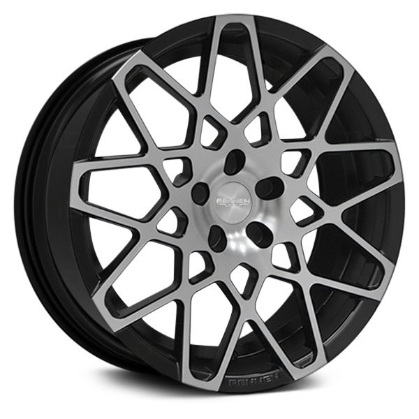 RENNEN® CRL-90 Wheels - Gloss Black with Machined Face Rims