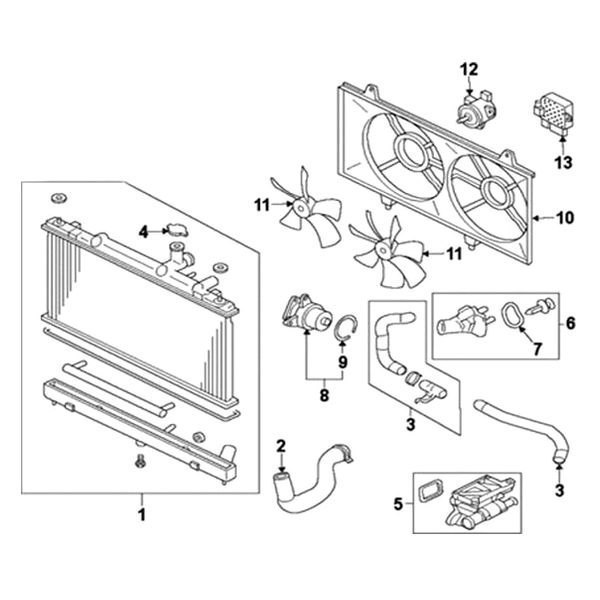 Replace® RAD13389 - Engine Coolant Radiator