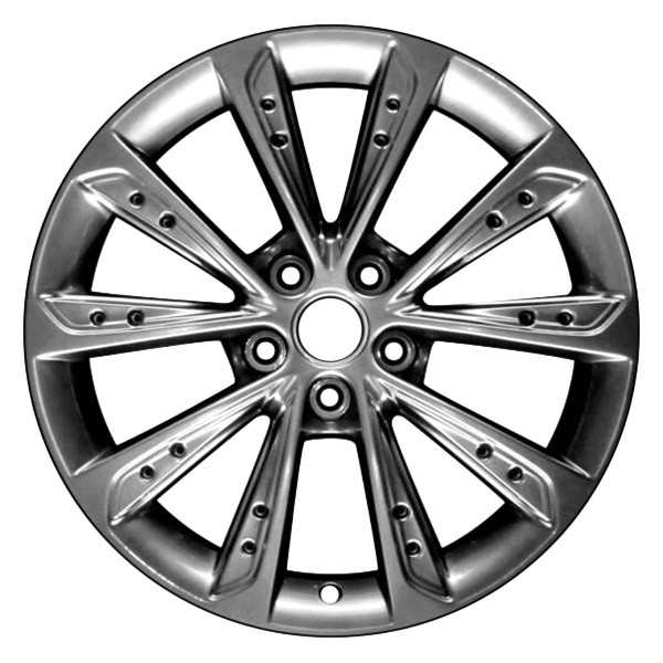 Replace® ALYGN010U78 - 5 V-Spoke Silver 19x8.5 Alloy Factory Wheel ...