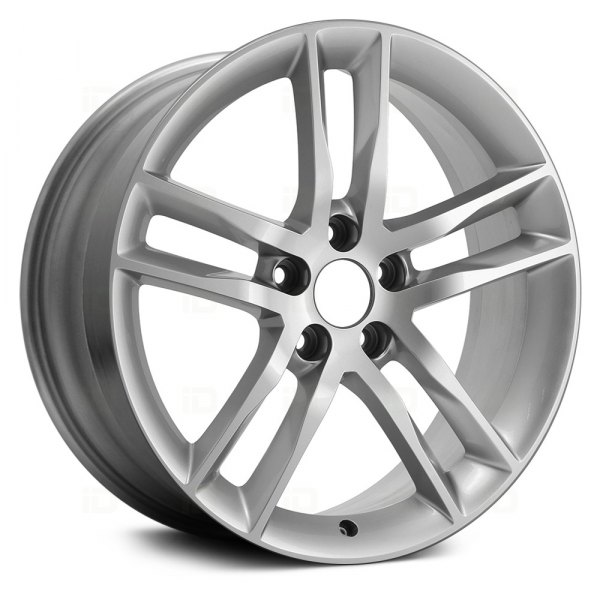 Replace® ALYGQ097U10 - Double 5-Spoke Machined and Flat Silver 19x9 ...