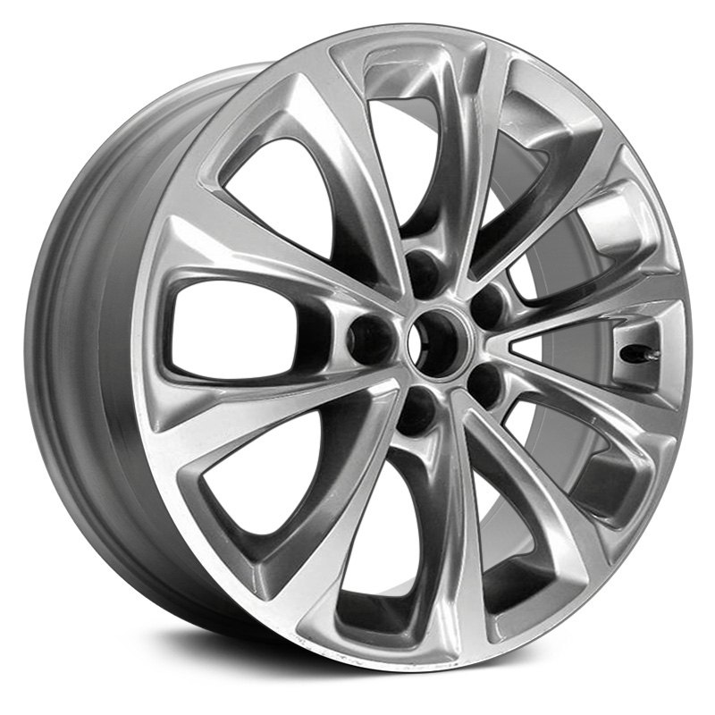 Replace® ALYGU099U10 - 10-Spoke Machined and Silver 18x8.5 Alloy ...