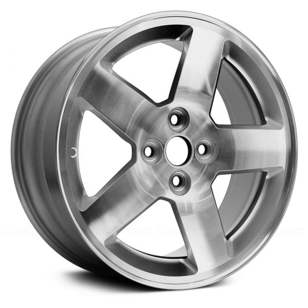 Replace® ALYGS054U10 - 5-Spoke Silver with Machined Accents 16x6 Alloy ...