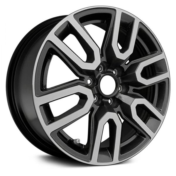Replace® ALYGT075U46 - 6 V-Spoke Machined and Black 20x9 Alloy Factory ...
