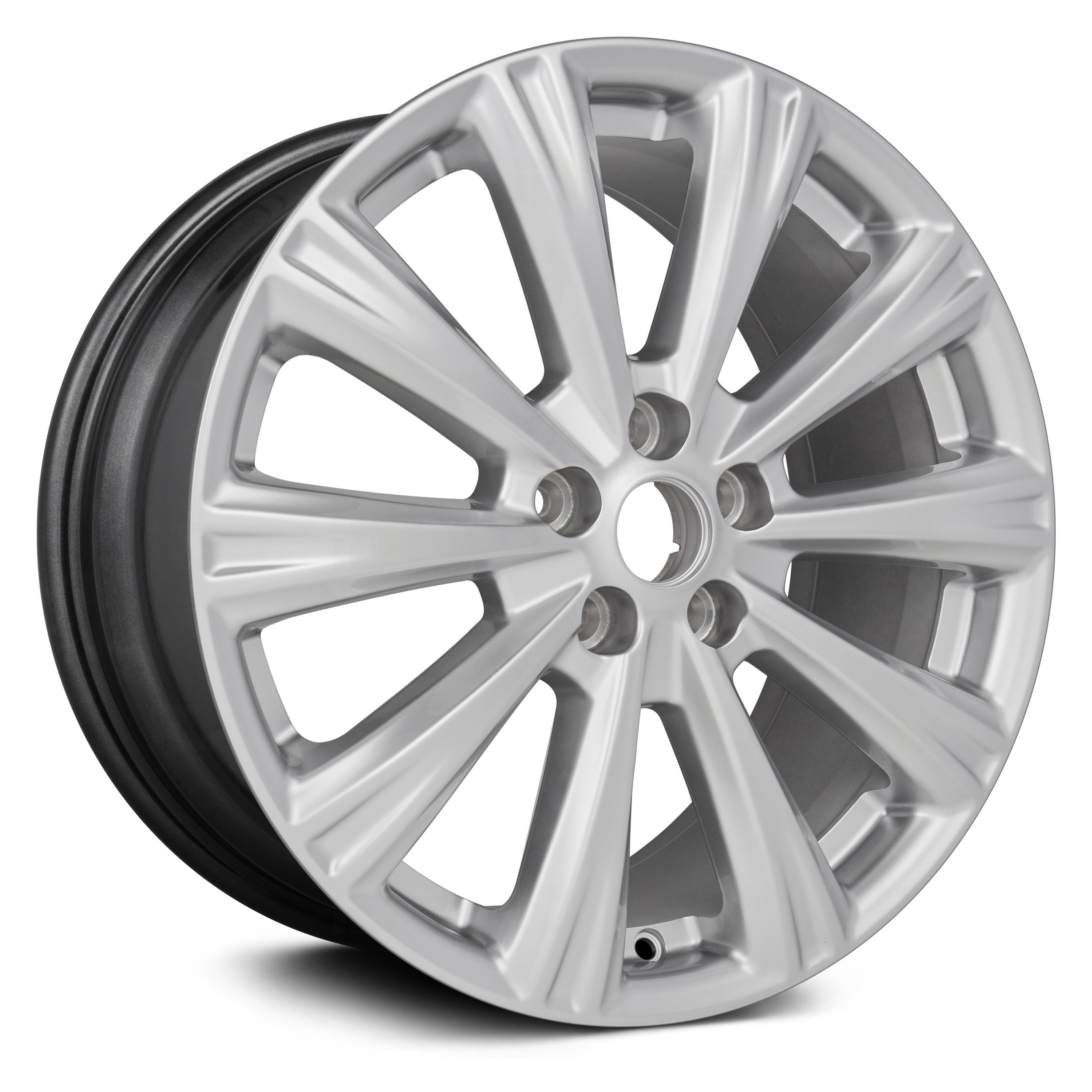 Replace® ALYFN022U77N - 10 I-Spoke Bright Smoked Hyper Silver 18x7.5 ...