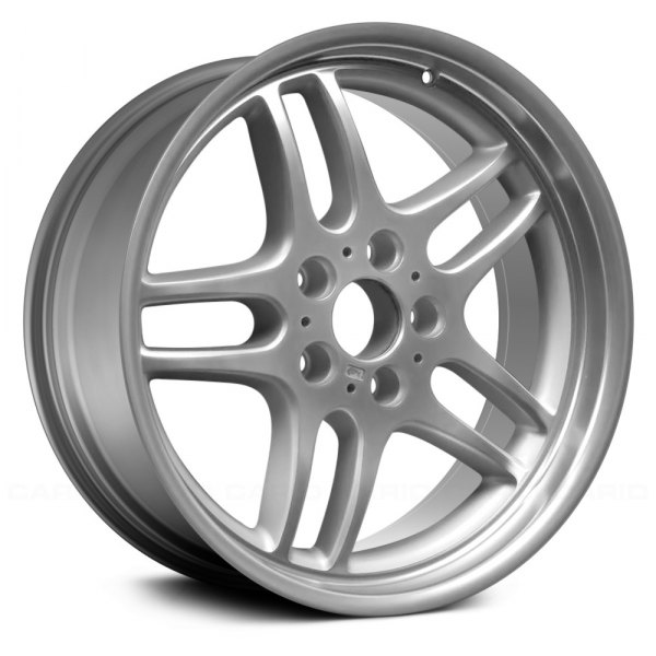 Replace® ALYBN021U16 - Double 5-Spoke Polished Matte Clear 18x8 Alloy ...