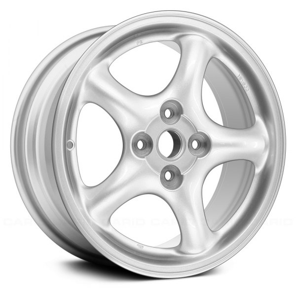 Replace® ALYMA091U20 - 5-Spoke Silver Full Face Smooth 15x6 Alloy ...