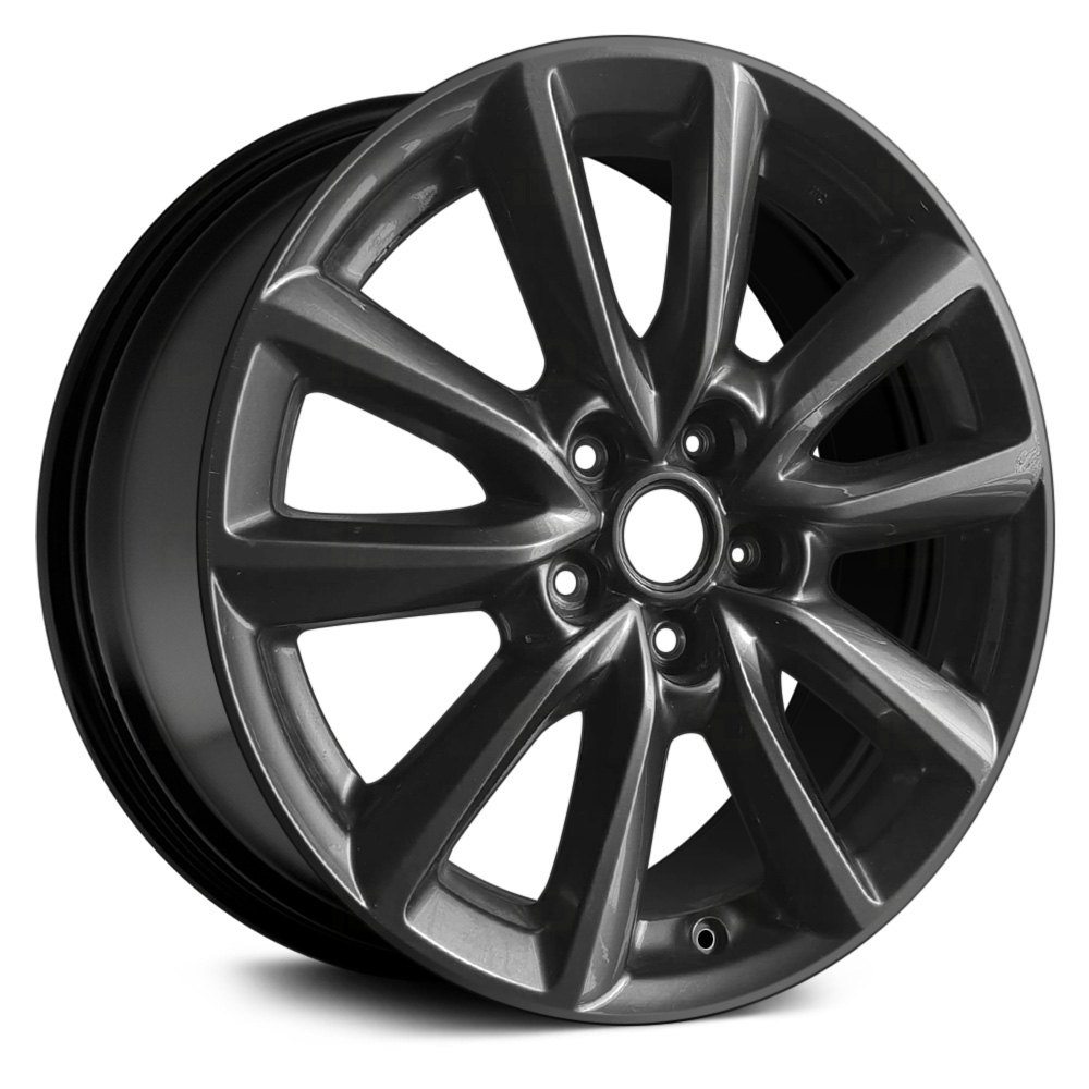 Replace® ALYMX049U45 - 10-Spoke Black 18x7 Alloy Factory Wheel ...