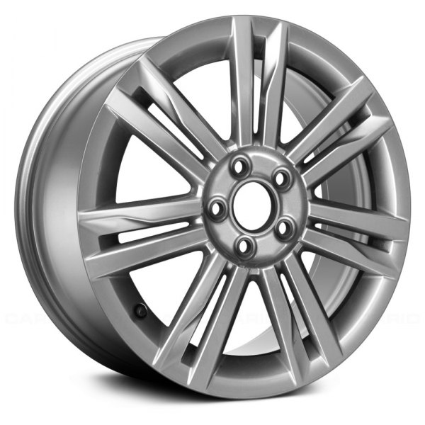 Replace® ALYWA013U77 - 7 Double I-Spoke Bright Hyper Silver 17x7 Alloy ...