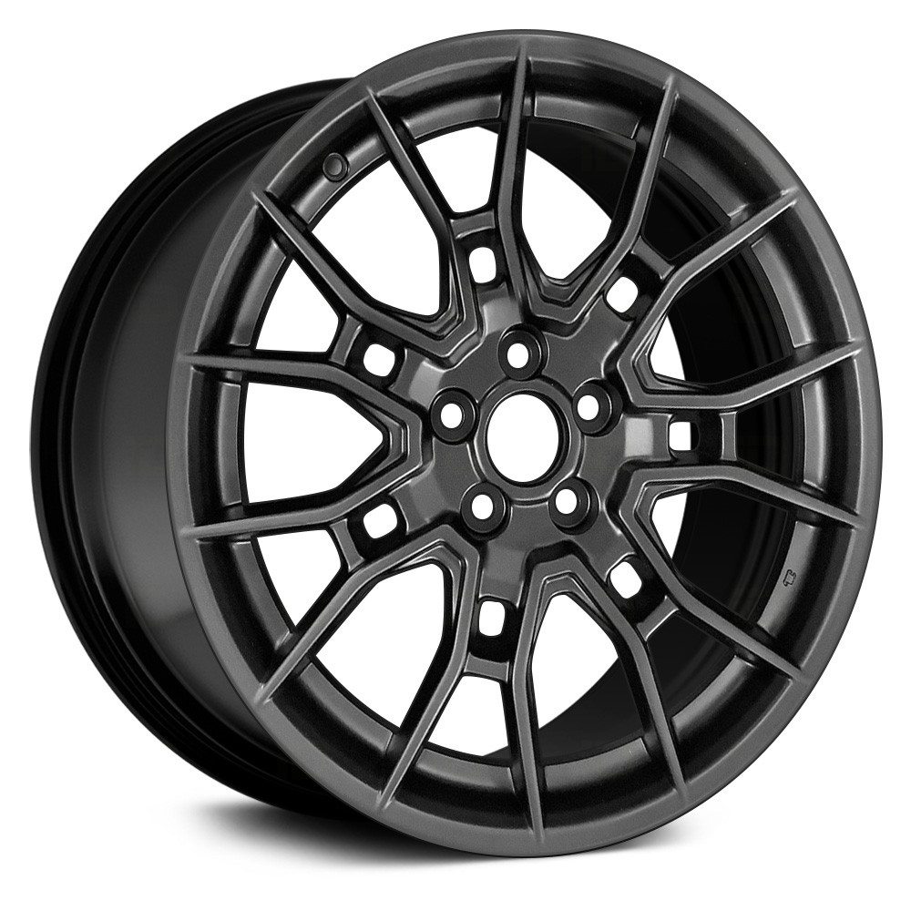 Replace® ALYTW016U45 - 7 Double-Spoke Black 19x8.5 Alloy Factory Wheel ...