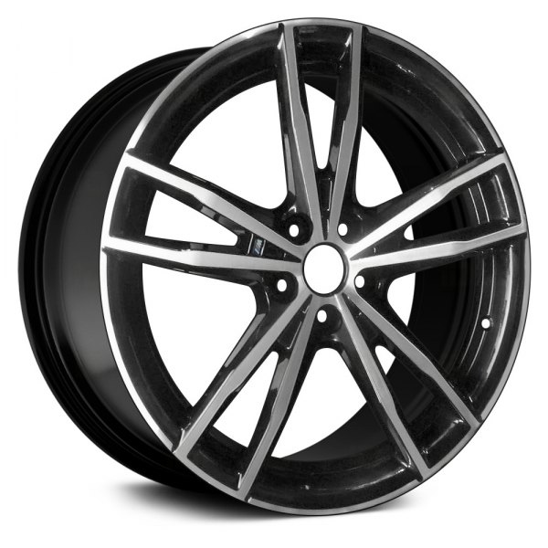 Replace® ALYCC039U45 - Double 5-Spoke Machined Gloss Black 19x8 Alloy ...