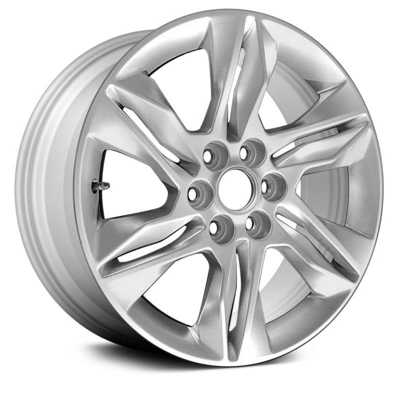 Replace® ALYGU046U20 - 6 Spiral-Spoke Silver 18x8 Alloy Factory Wheel ...