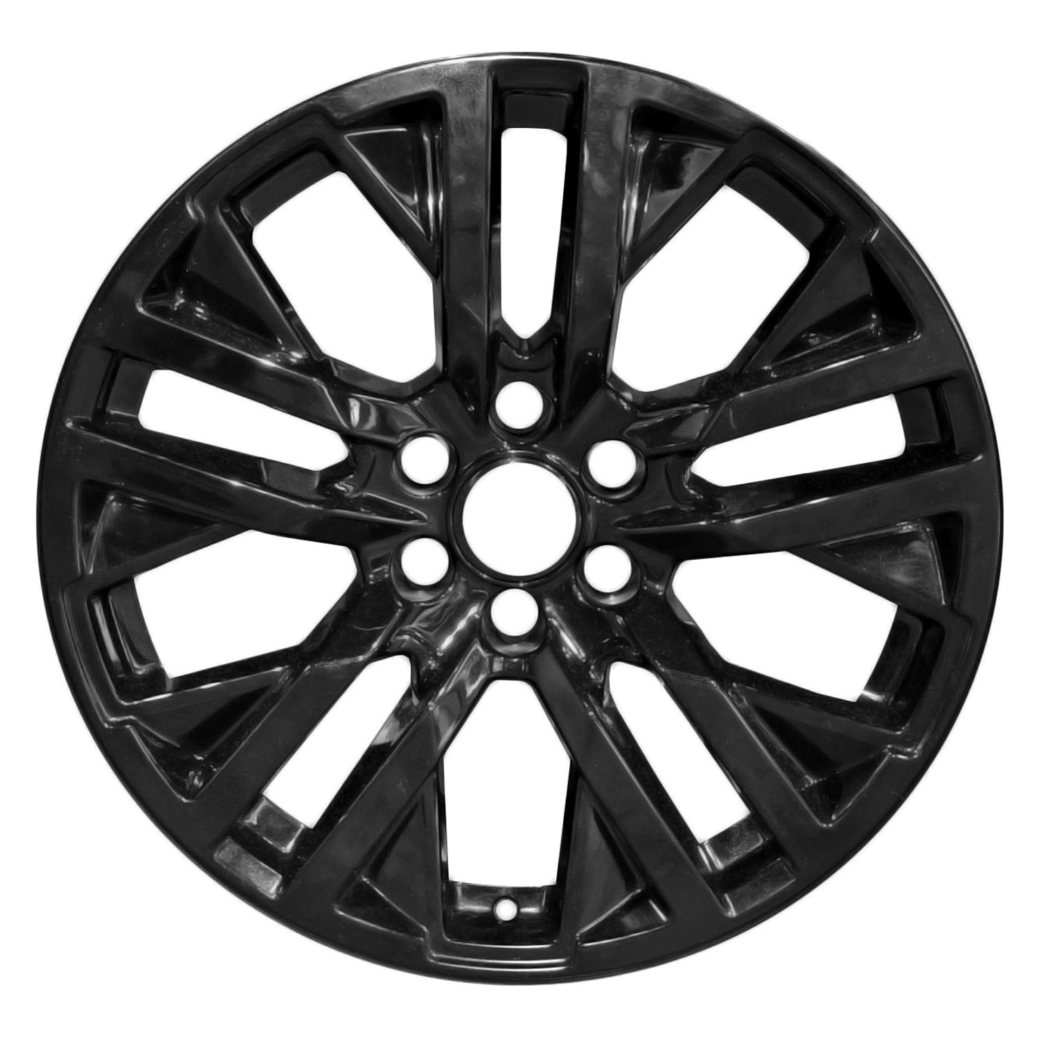 Replace® ALYGN088U45N - Double 5-Spoke Black 22x9 Alloy Factory Wheel ...