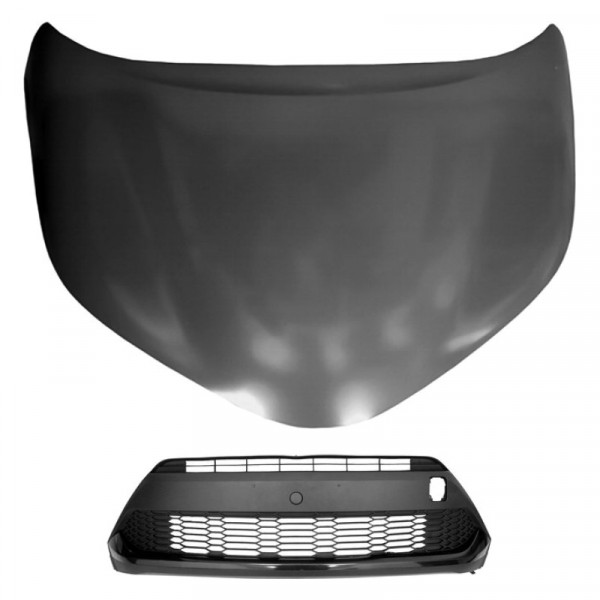 Replace® BNDL-209973 - 2-Piece (Hood Panel, Grille) (Standard Line)
