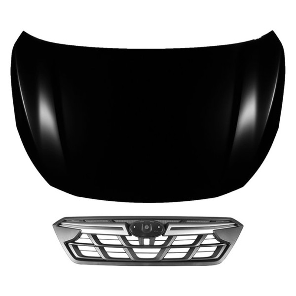 Replace® BNDL-211389 - 2-Piece (Hood Panel, Grille) (Standard Line)