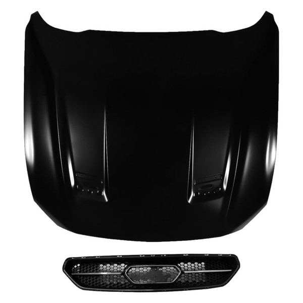 Replace® BNDL-212016 - 2-Piece (Hood Panel, Grille) (Standard Line)