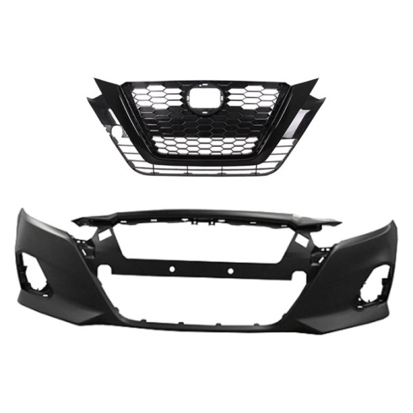 Replace® BNDL-230710 - 2-Piece (Front Bumper Cover, Grille) (Standard Line)