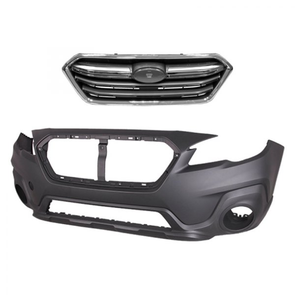 Replace® BNDL-231174 - 2-Piece (Front Bumper Cover, Grille) (Standard Line)