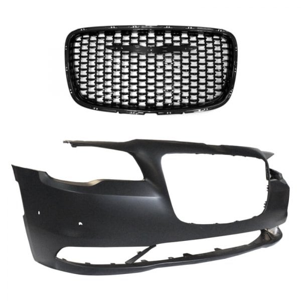 Replace® BNDL-231439 - 2-Piece (Front Bumper Cover, Grille) (CAPA ...