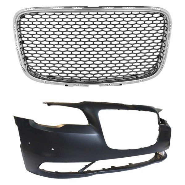 Replace® BNDL-231440 - 2-Piece (Front Bumper Cover, Grille) (CAPA ...