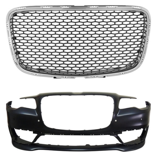 Replace® BNDL-231452 - 2-Piece (Front Bumper Cover, Grille) (CAPA ...