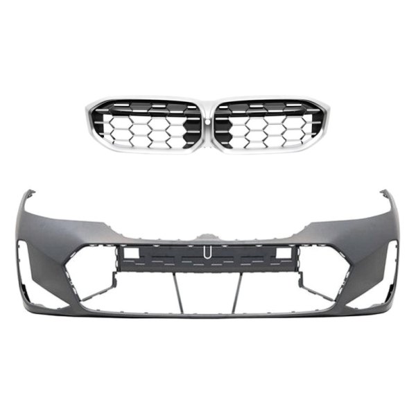 Replace® BNDL-232039 - 2-Piece (Front Bumper Cover, Grille) (Standard Line)