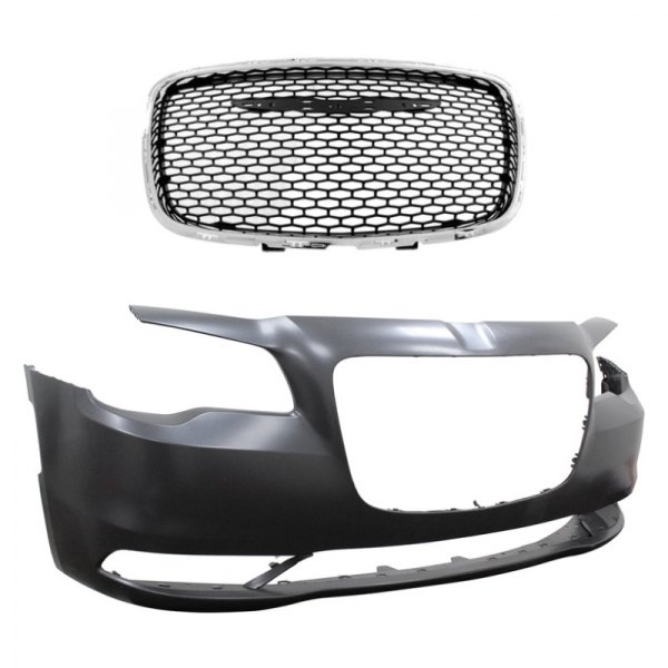 Replace® BNDL-232065 - 2-Piece (Front Bumper Cover, Grille) (Standard Line)