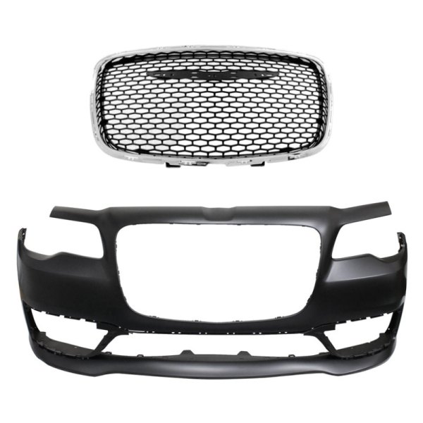 Replace® BNDL-232088 - 2-Piece (Front Bumper Cover, Grille) (Standard Line)