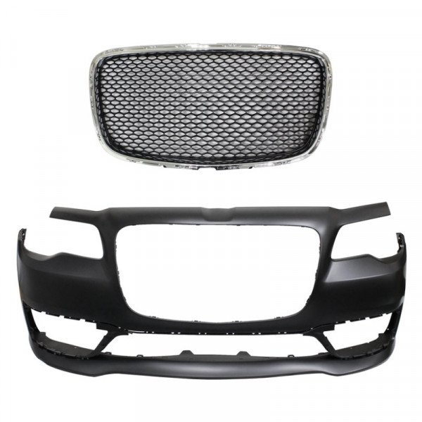 Replace® BNDL-232093 - 2-Piece (Front Bumper Cover, Grille) (Standard Line)