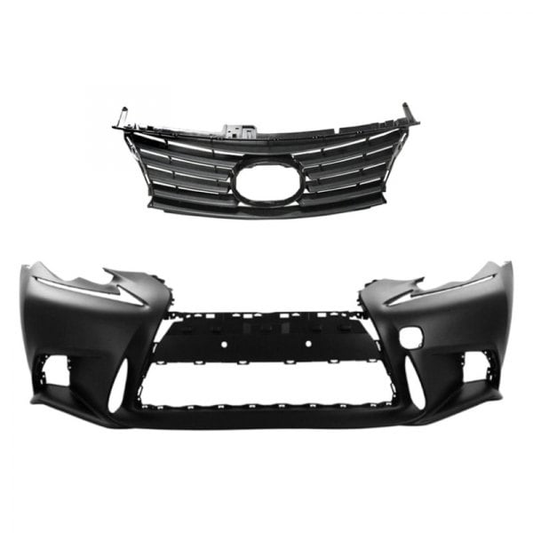 Replace® BNDL-232203 - 2-Piece (Front Bumper Cover, Grille) (CAPA ...