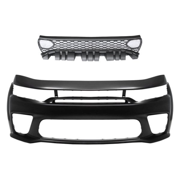 Replace® BNDL-232252 - 2-Piece (Front Bumper Cover, Grille) (Standard Line)