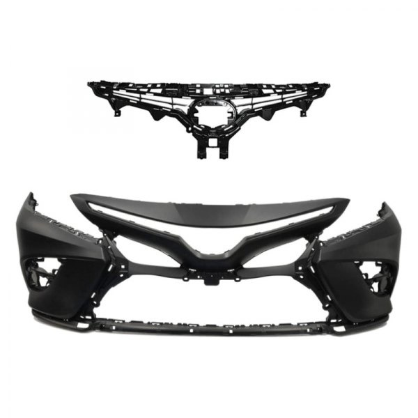 Replace® BNDL-232473 - 2-Piece (Front Bumper Cover, Grille) (Standard Line)